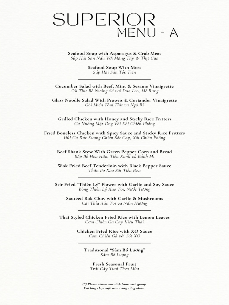 PSC - YEP Menu 2024 | PDF