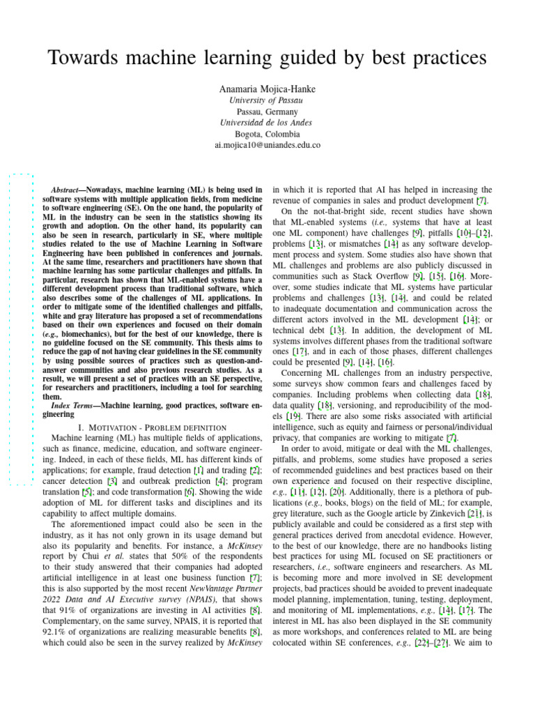 ML Best Practices for Software Engineers | PDF | Artificial Intelligence | Intelligence (AI ...