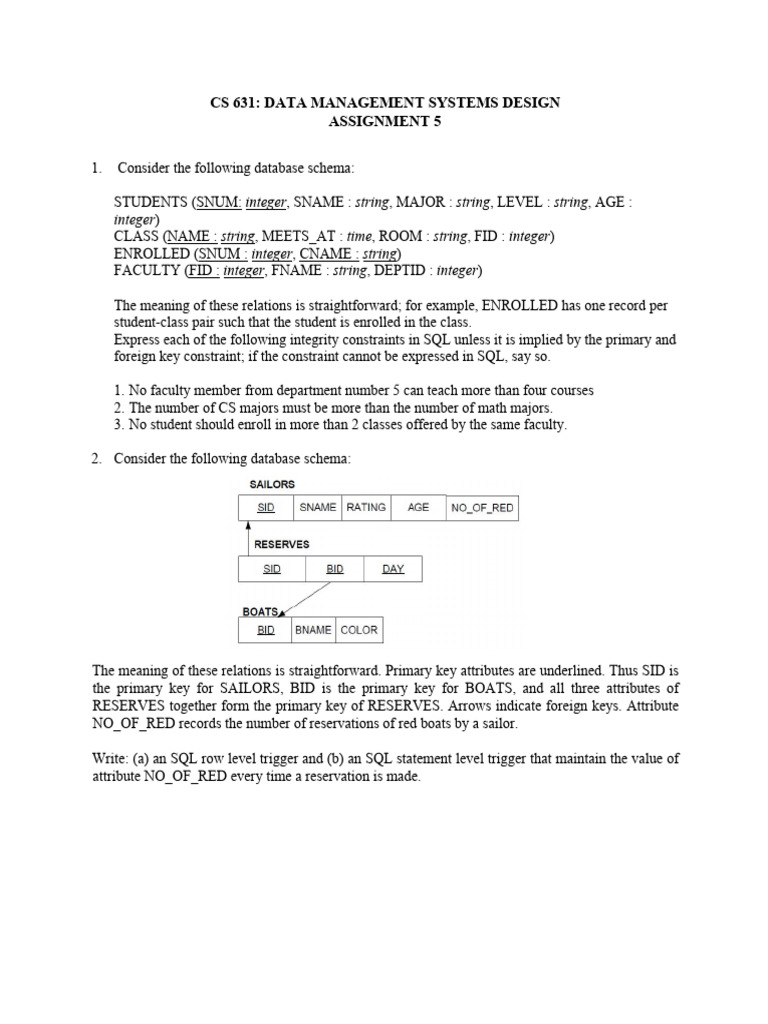 SQL Constraints & Triggers Guide | PDF