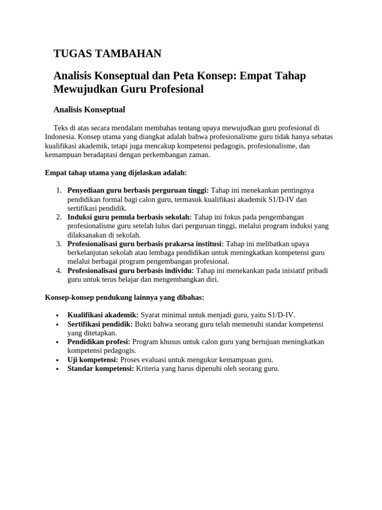 Analisis Konseptual Dan Peta Konsep | PDF | Karier & Perkembangan