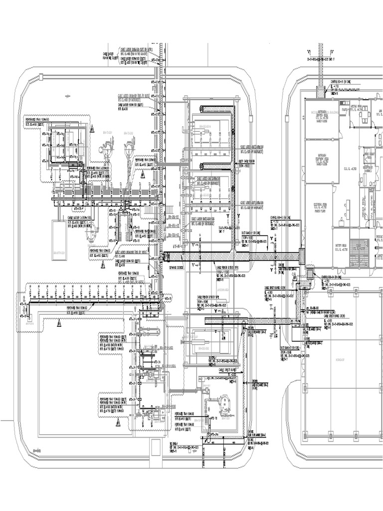 20-01-BRGA-ELE-DWG-0011 - Electrical Outdoor Cable Route & Tray Layout ADD Control Box-4 | PDF