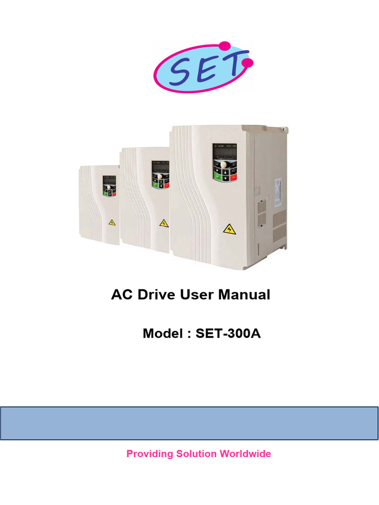 SET 300A AC Drive User Manual | PDF | Power Inverter | Power Supply