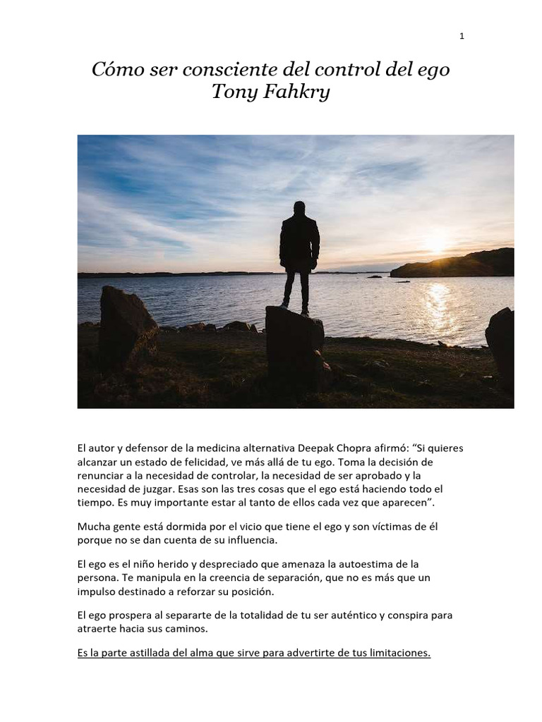 Consciencia del Ego y Autenticidad | PDF | Yo | Alma