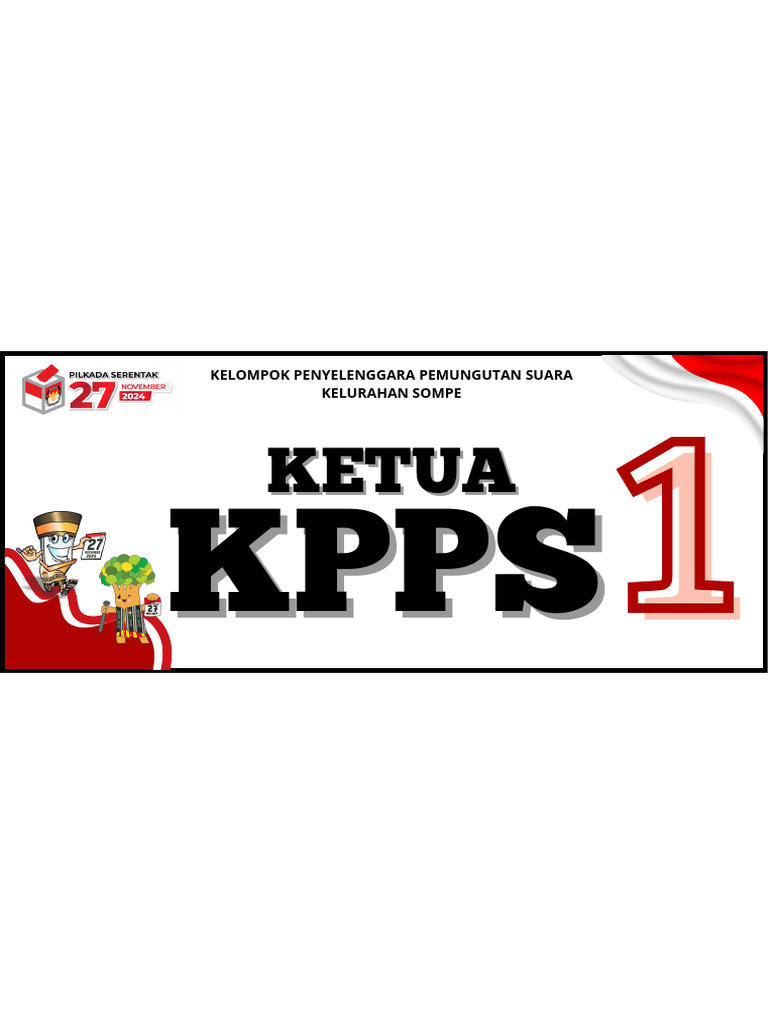 Papan Nama KPPS Sompe | PDF | Seni & Disiplin Bahasa