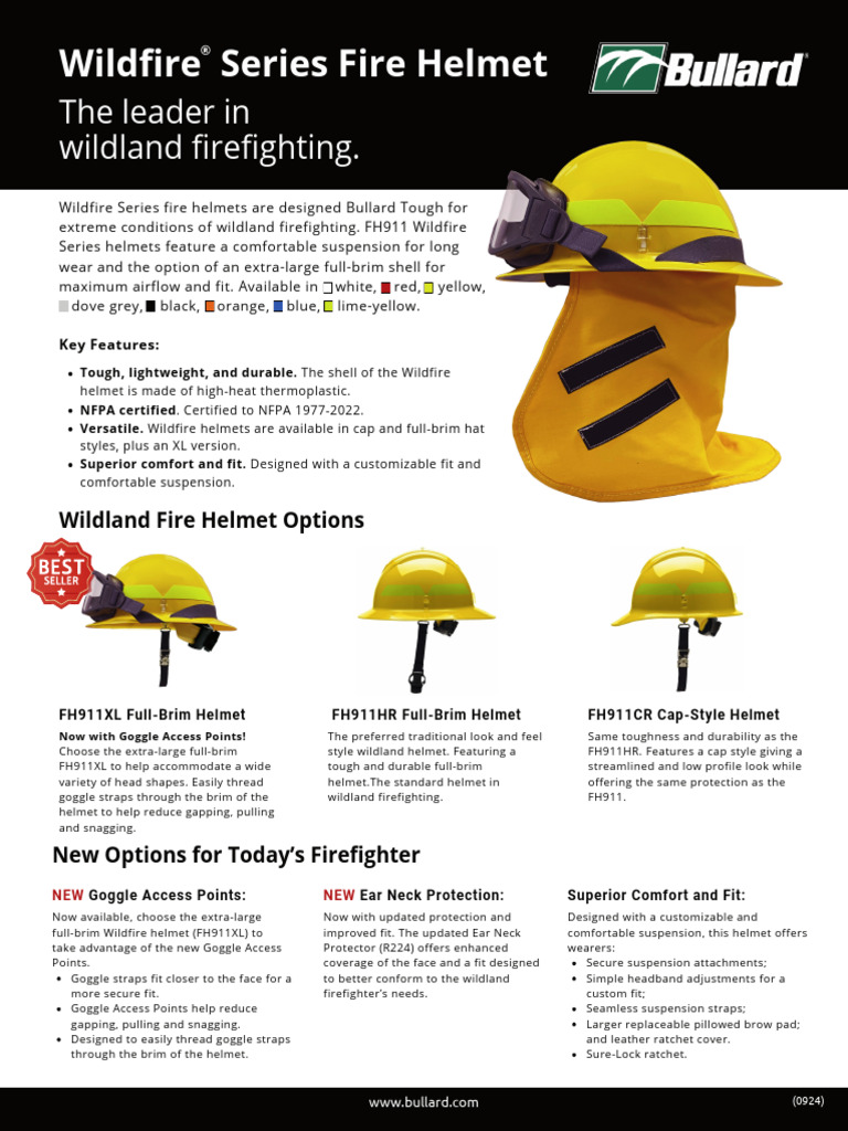 Bullard - FH911 - Sales Sheet - English | PDF | Wildfire