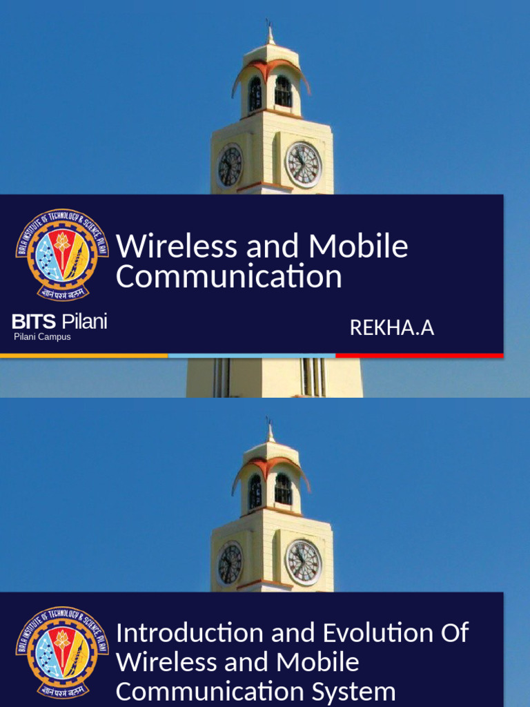 L1 - Wirless and Mobile Communications | PDF | Cellular Network | Wireless