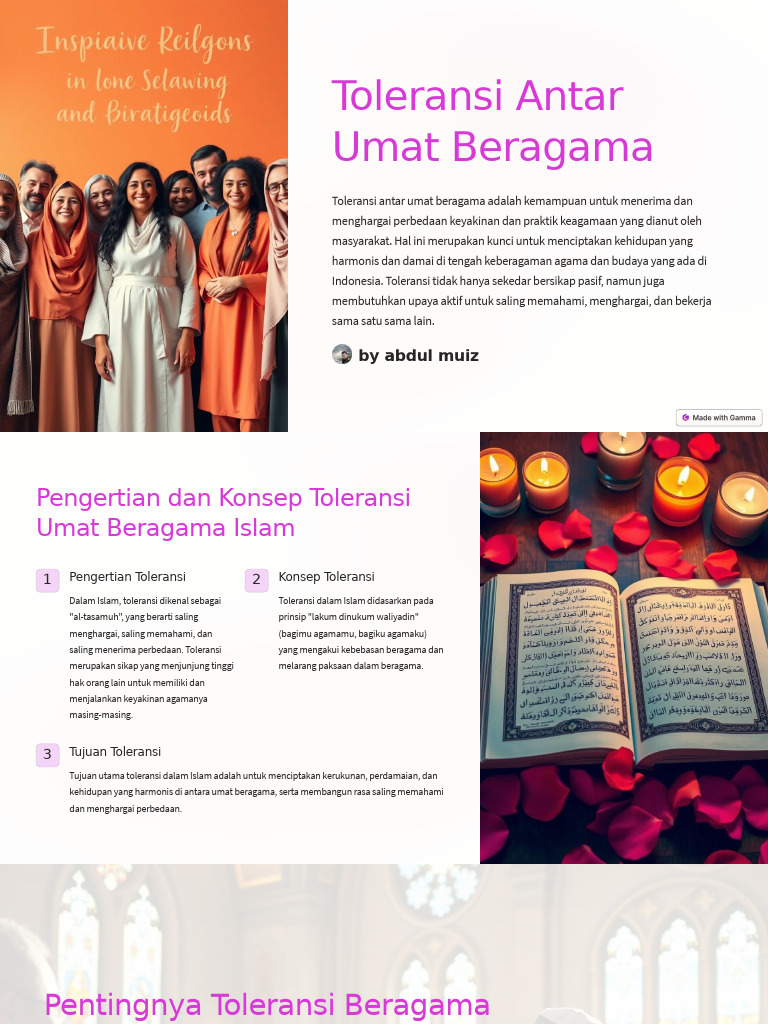 Toleransi Beragama di Indonesia | PDF | Politik | Agama & Spiritualitas