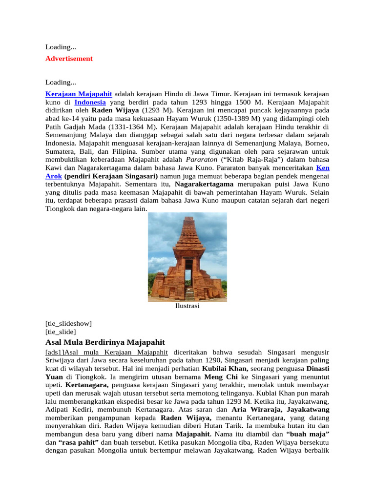 Sejarah Kerajaan Majapahit | PDF | Sejarah | Agama & Spiritualitas