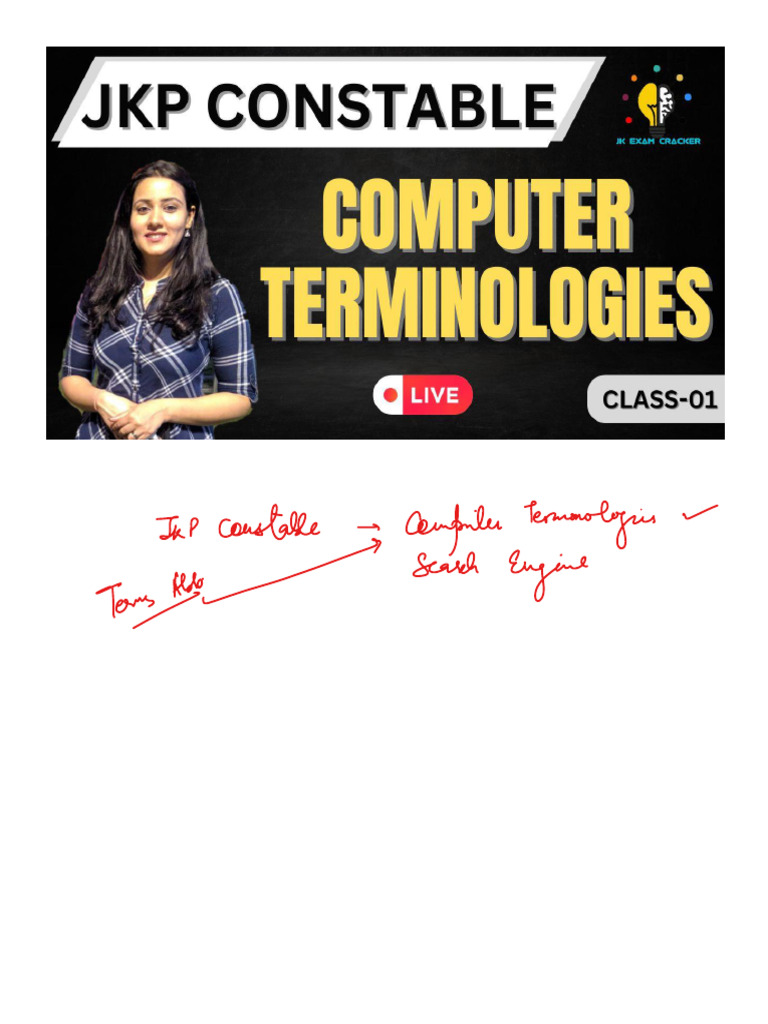 Computer Terminologies-01 44435698 | PDF | Operating System | Hard Disk ...