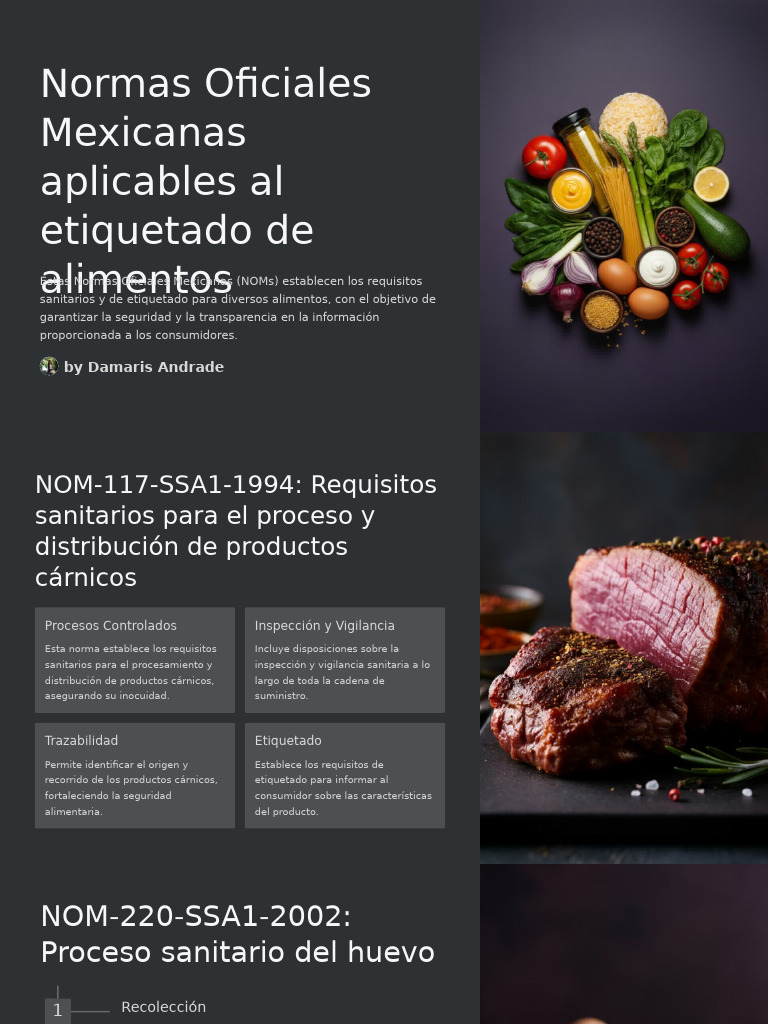 Normas Oficiales Mexicanas Aplicables Al Etiquetado de Alimentos | PDF | Alimentos | Nutrición