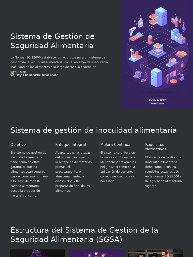Sistema de Gestion de Seguridad Alimentaria | PDF | Análisis de Riesgo y Puntos Críticos de ...