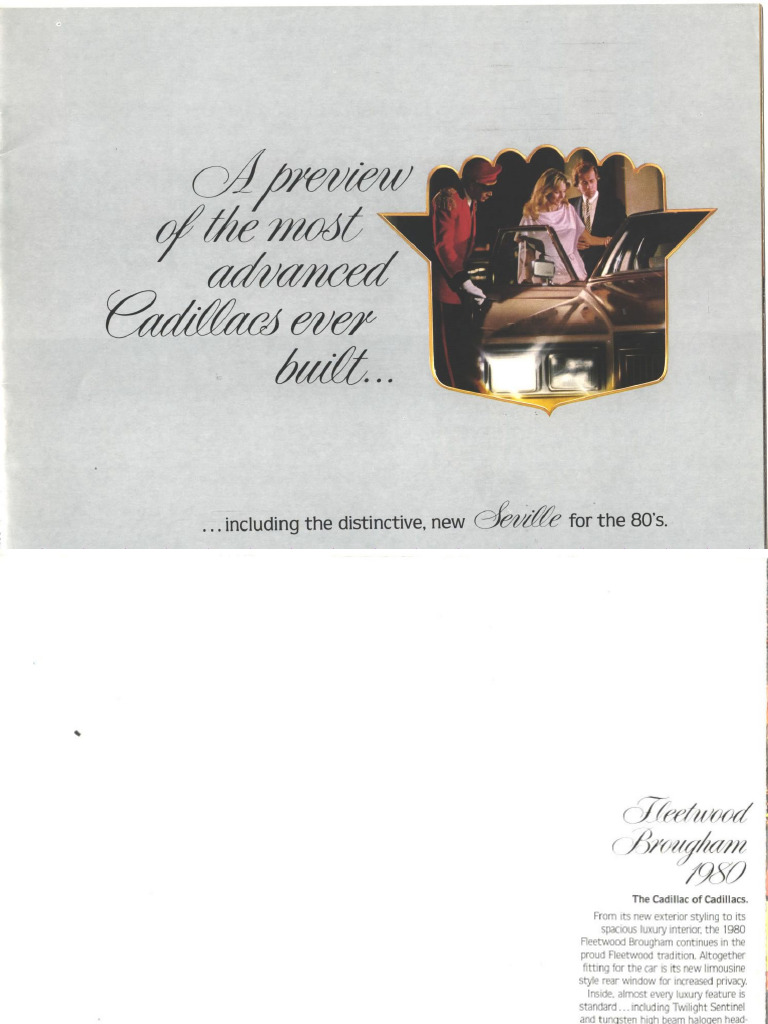 1980 Cadillac Full Line | PDF