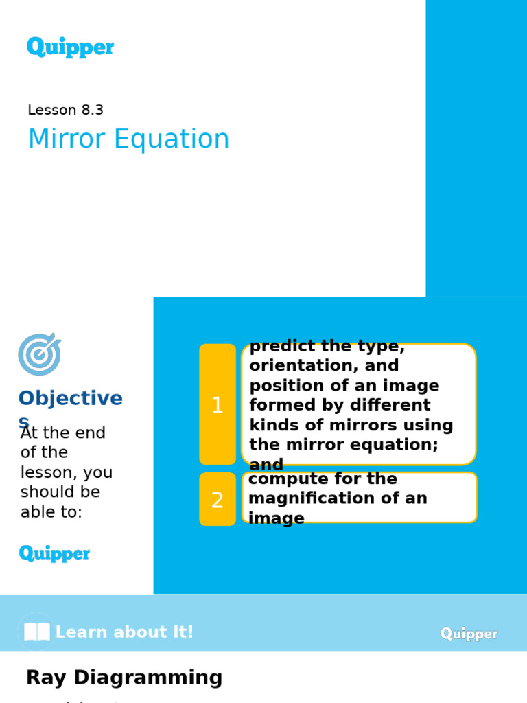 Mirror Equation and Magnification Concepts | PDF | Optics ...