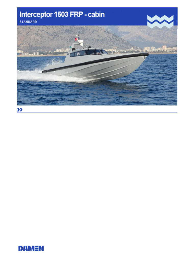 Damen Interceptor 1503 Overview | PDF | Ships | Water Transport