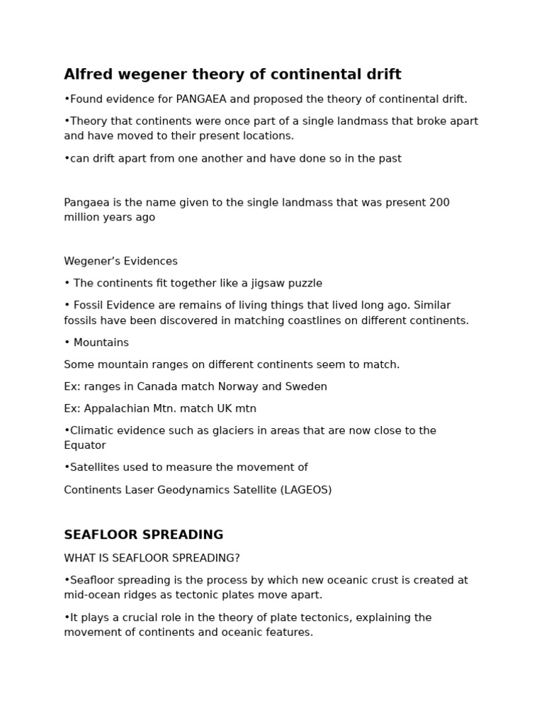 Earth Sci Pdf Plate Tectonics Earth