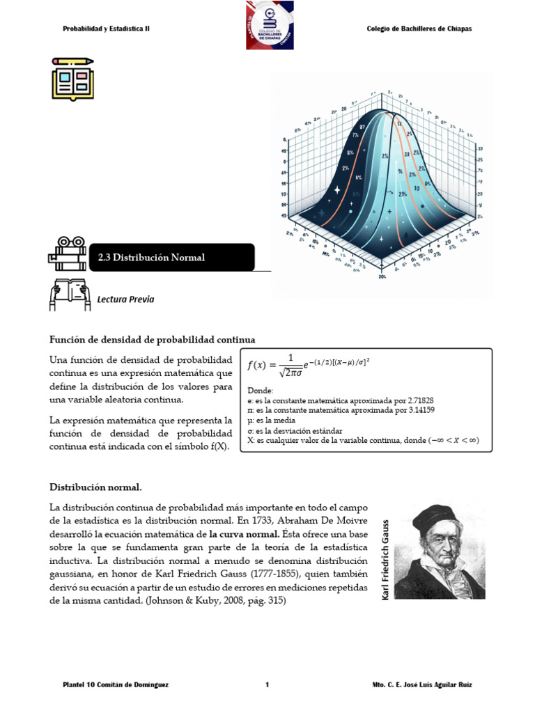 Distribución Normal | PDF | Distribución normal | Distribución de ...