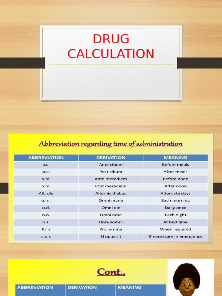 Drug Calculation | PDF | Intravenous Therapy | Drugs