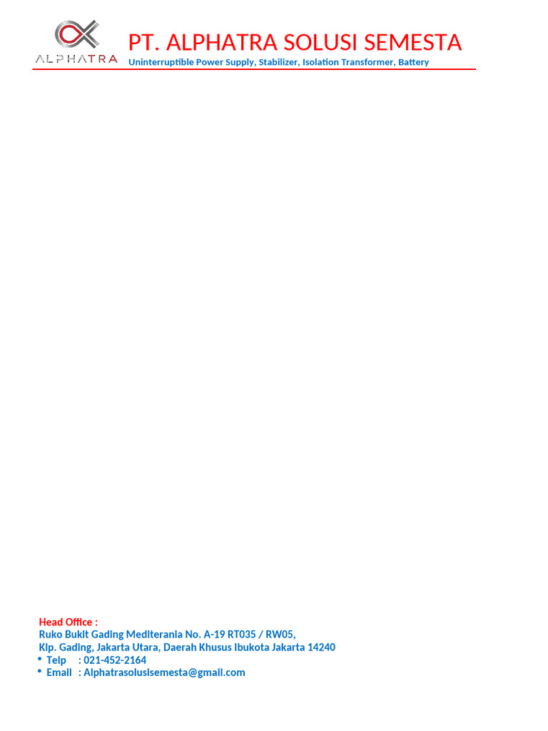Kop PT Alphatra Solusi Semesta | PDF