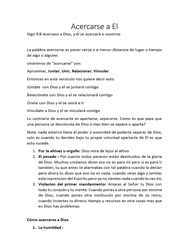 Acercarse A El | PDF | Juan el apóstol | Dios