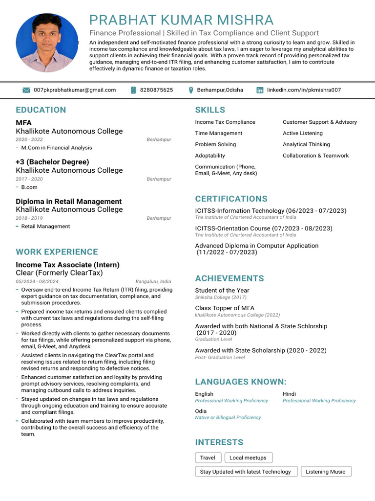 Prabhat Kumar Mishra 1 1 | PDF | Taxes