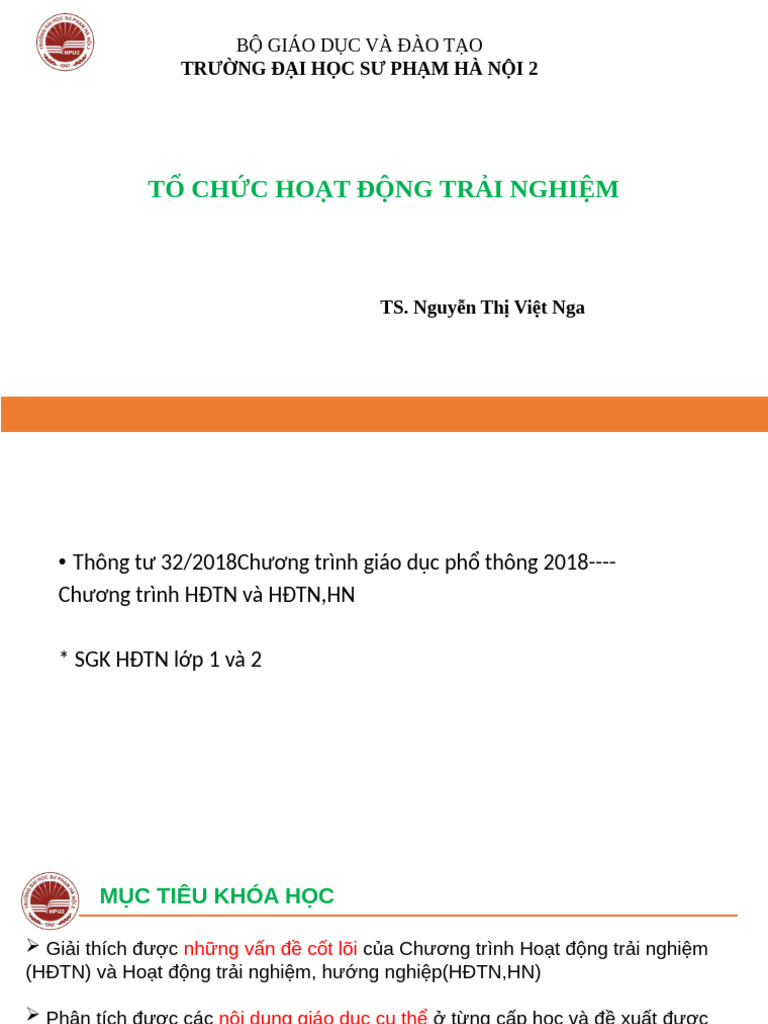 T CH C HĐTN. TH | PDF