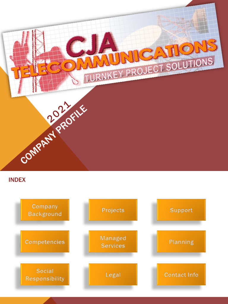 CJA Telecommunications Company Overview | PDF | Lithium Ion Battery ...
