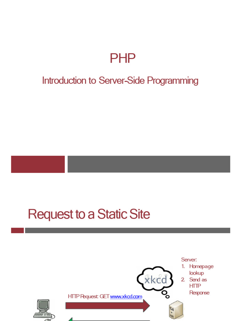 Lecture Silde 1-24 | PDF | Php | World Wide Web
