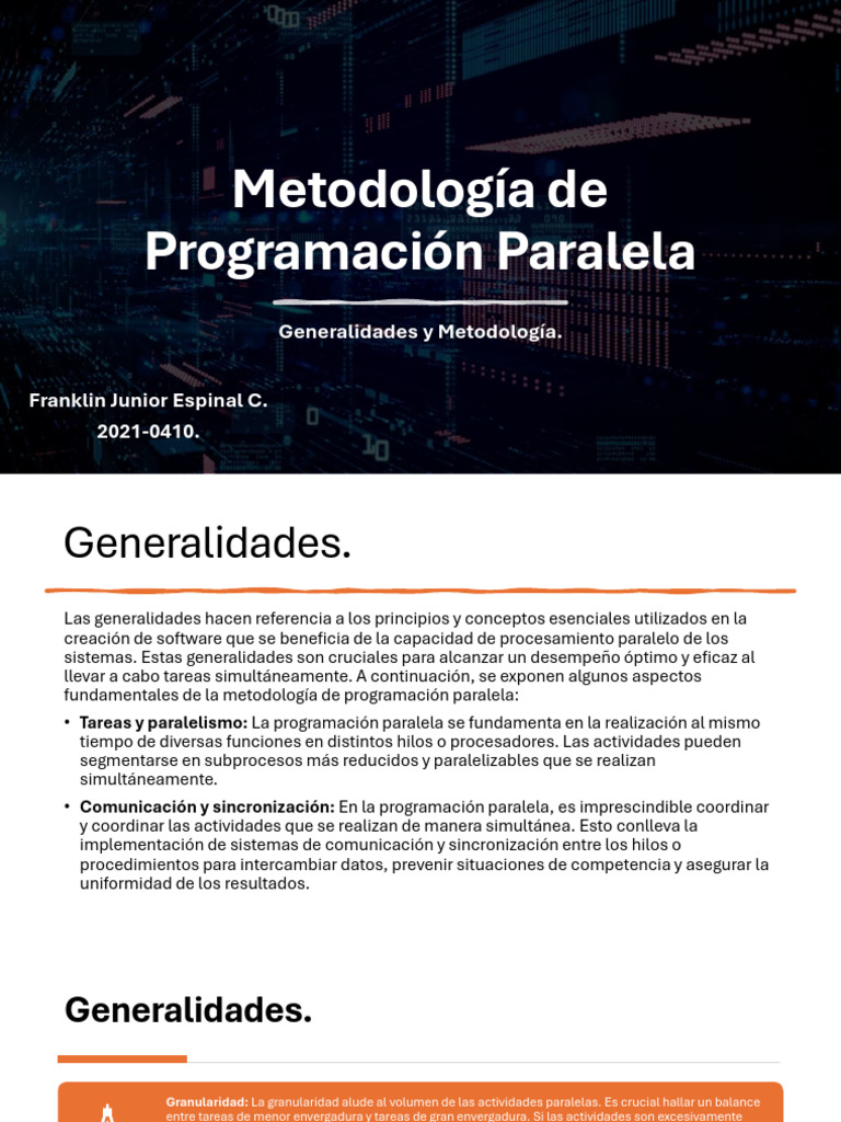 0804 Metodología de Programación Paralela | PDF | Computación paralela | Hilo (Computación)