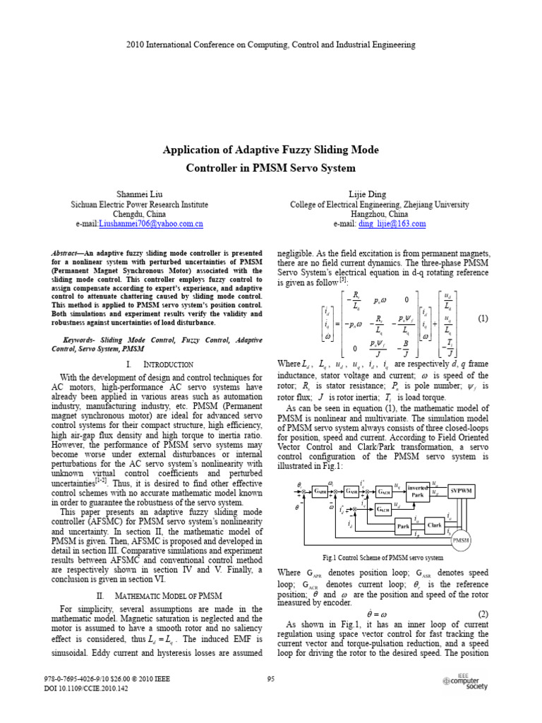 Liu 2010 | PDF | Electric Motor | Electrical Engineering