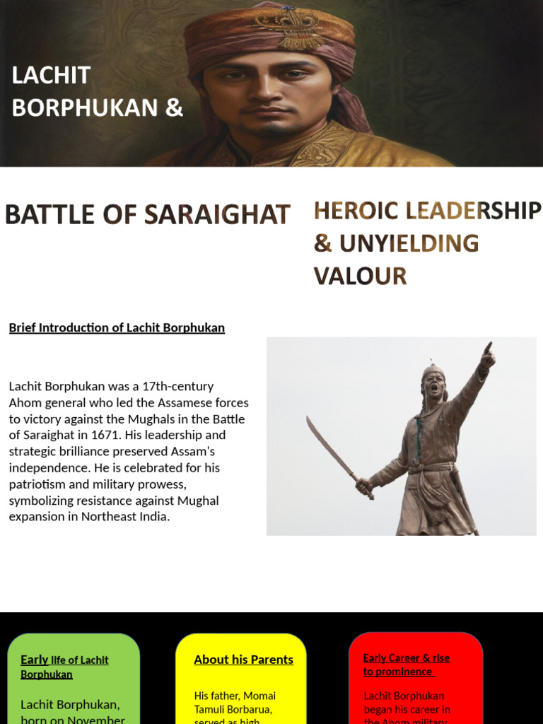 Lachit Borphukan and Battle of Saraighat | PDF | Military | Conflicts