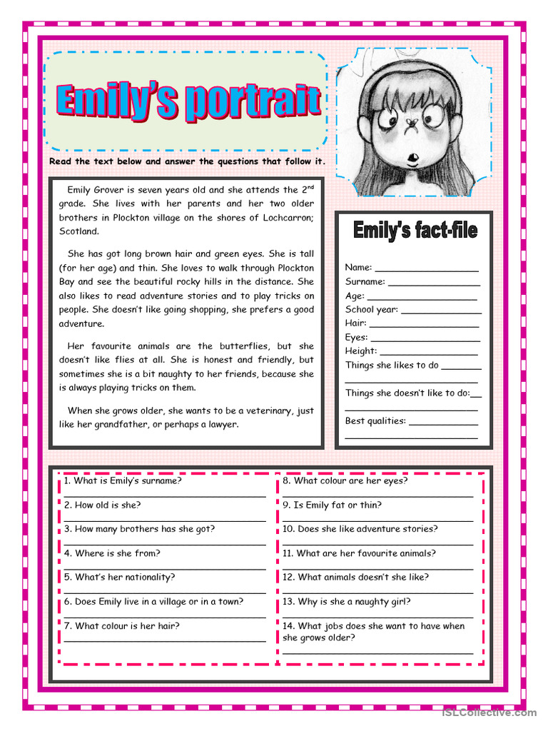 Emily's portrait | PDF