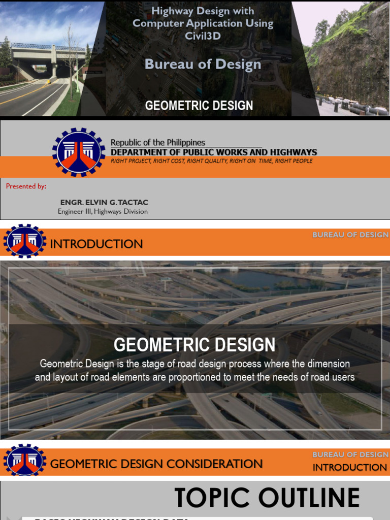 Civil3D Highway Design Guidelines | PDF | Traffic | Highway