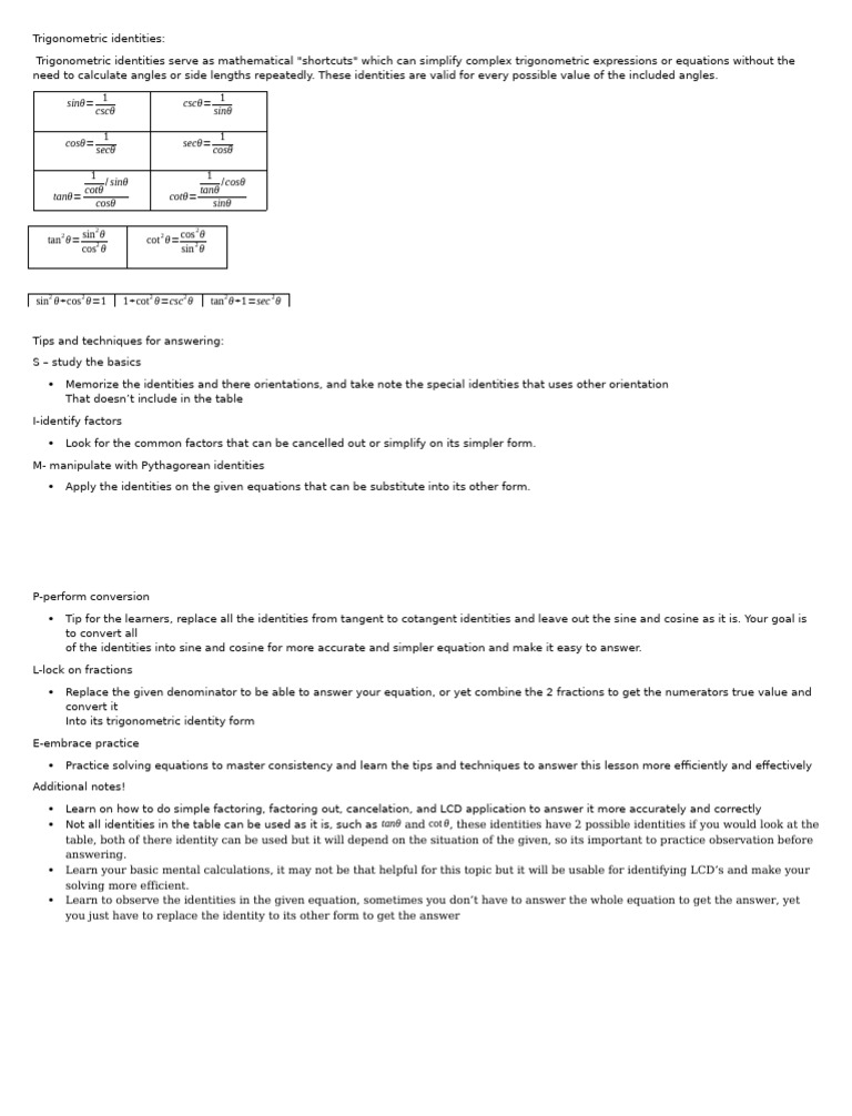 Pre Kal Pdf Trigonometric Functions Trigonometry