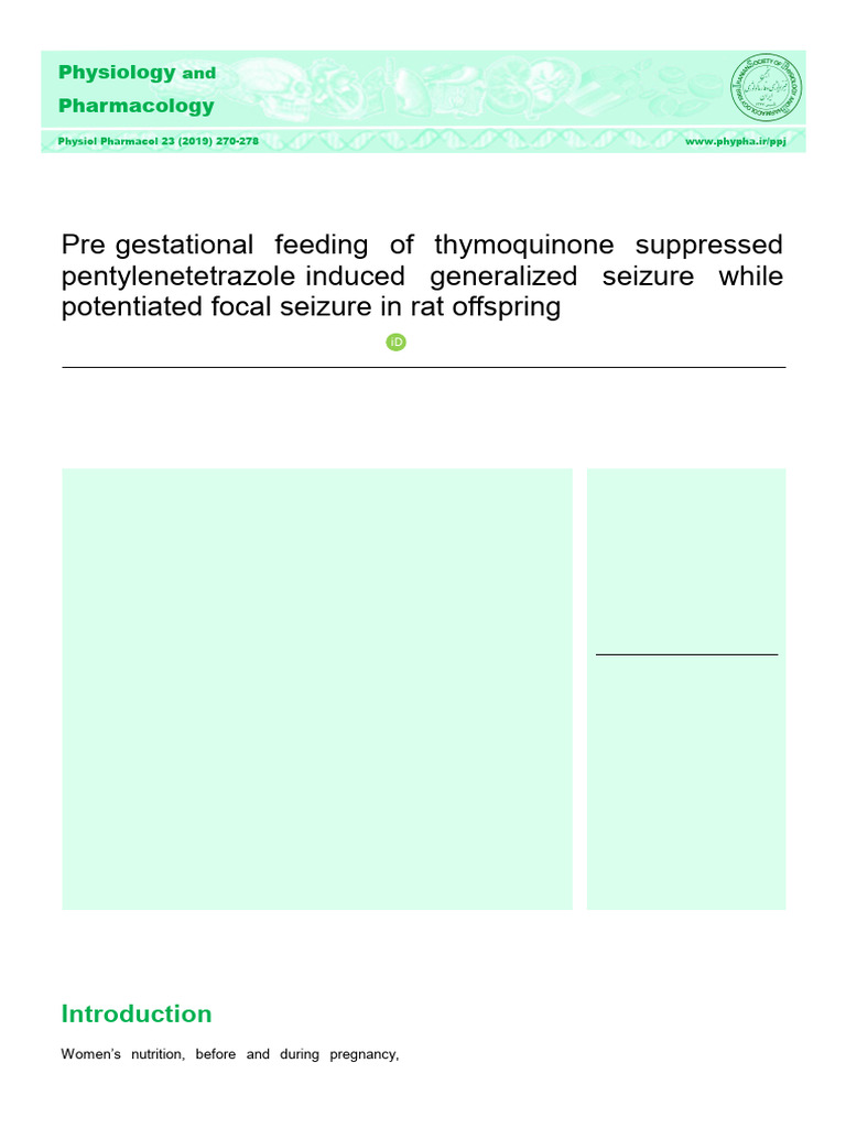 Physiol PH v23n4p270 en | PDF | Pregnancy | Medical Specialties