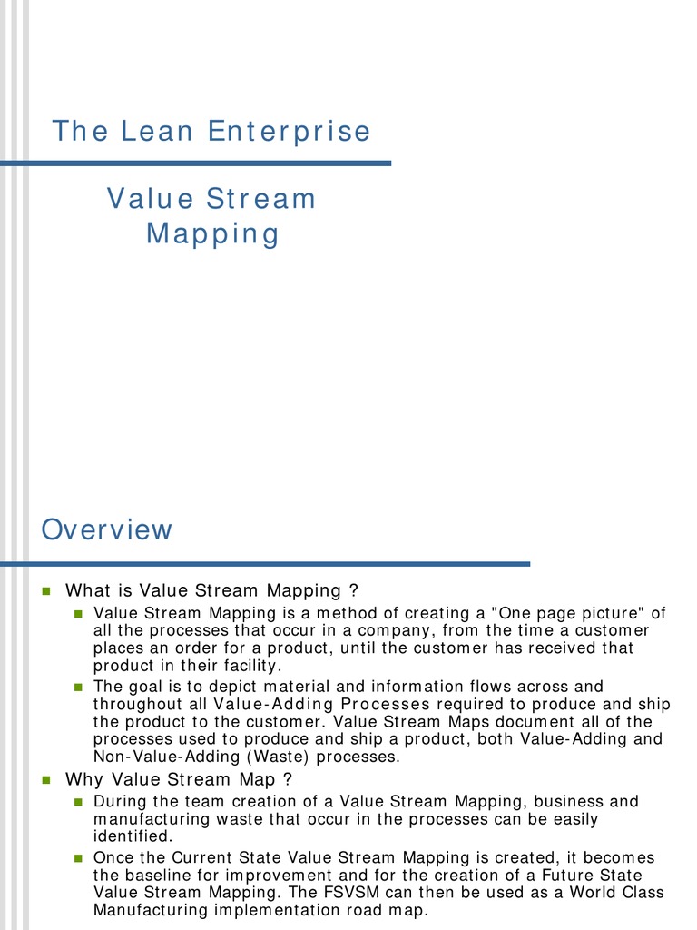 4 Steps To Value Stream Mapping (VSM) | PDF | Business | Business Process