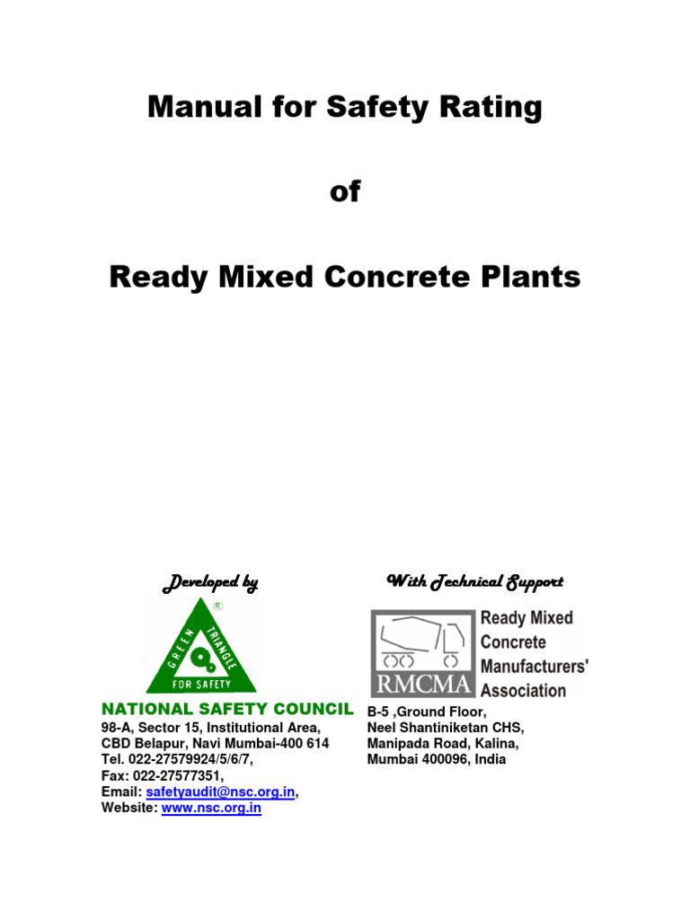 NSC Safety Rating RMC Mumbai 2014 15 | PDF | Occupational Safety And ...