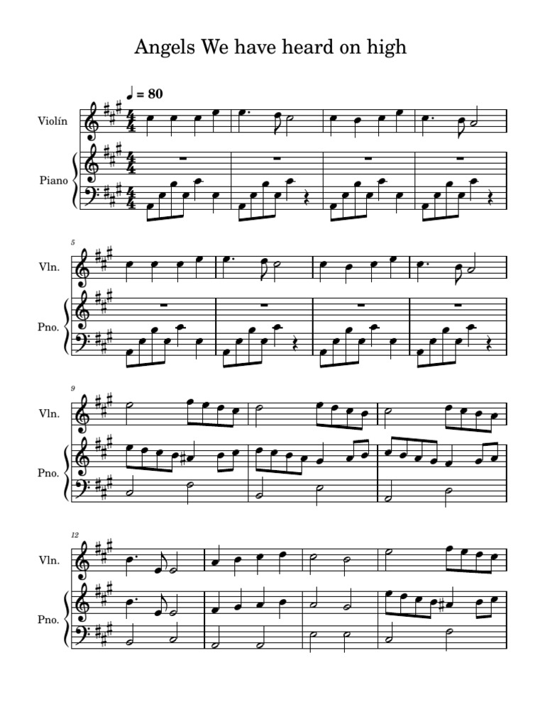 Violin Sheet Music for "Angels" | PDF