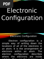 Electron Configuration of Elements Using SPDF Notation | PDF | Science & Mathematics