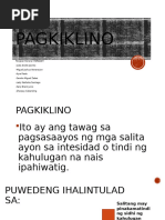 Pagkiklino | PDF