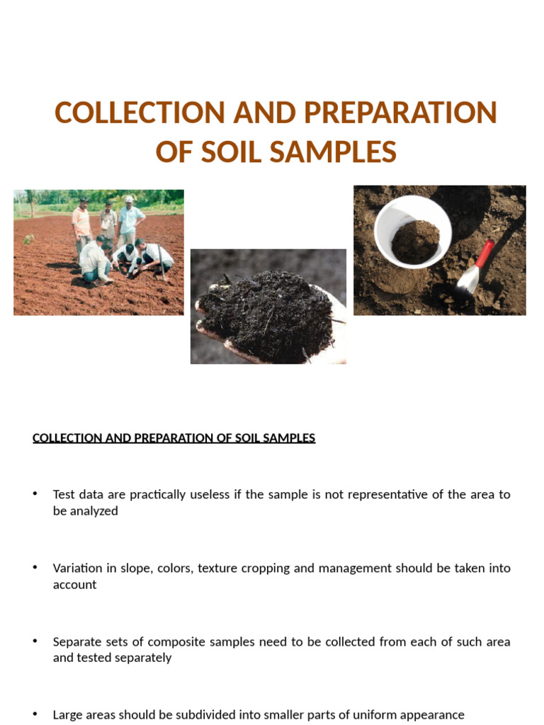 Soil Sample Collection and Analysis Guide | PDF | Soil | Chemical ...