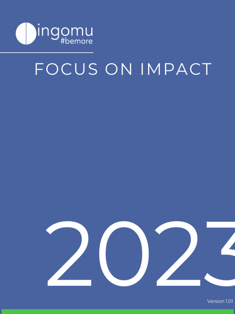 Ingomu Focus On Impact | PDF | Career & Growth | Finance & Money Management