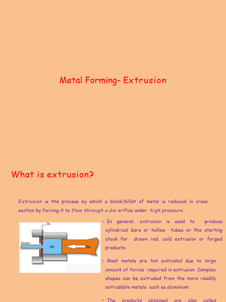 Extrusion | PDF | Extrusion | Industrial Processes