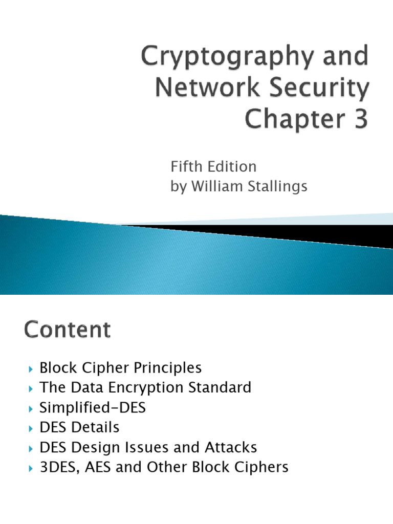 Unit-1 Block Cipher DES | PDF | Cipher | Key (Cryptography)