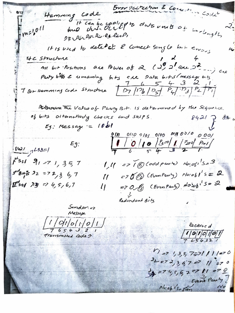 Hamming Code | PDF