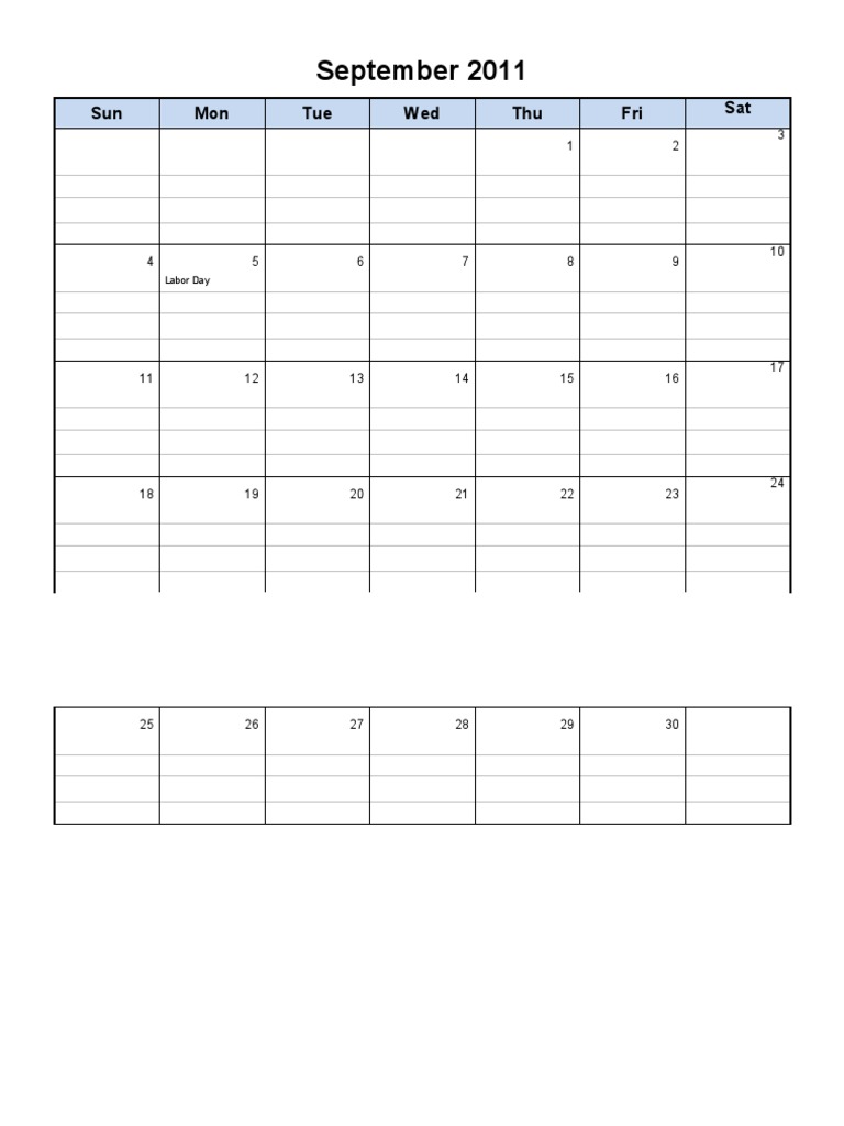 September to October 2011 Calendar | PDF | Art