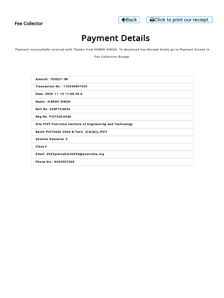TCS ION Fee Collection | PDF