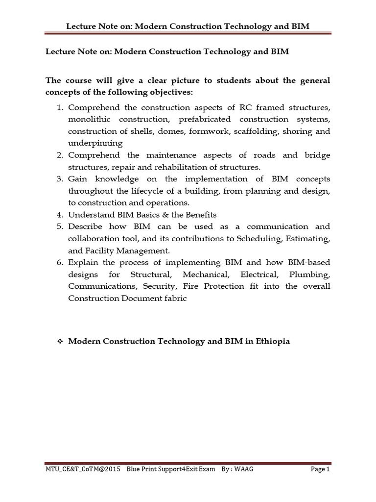 Modern Construction & BIM Guide | PDF | Building Information Modeling ...