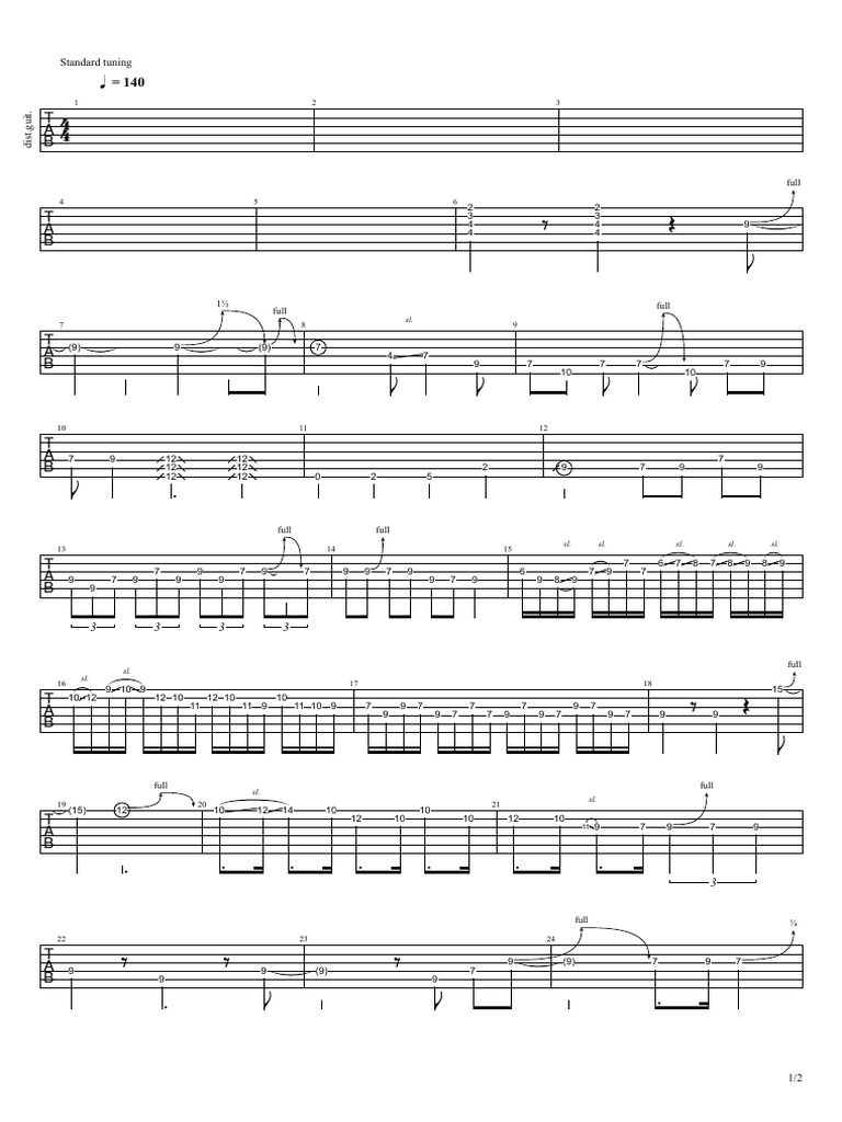 Guitar Standard Tuning Guide | PDF | Character Encoding | Encodings