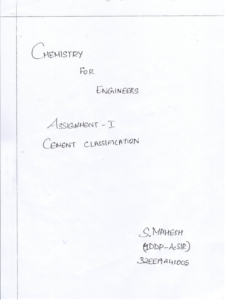 Chem Assignment | PDF