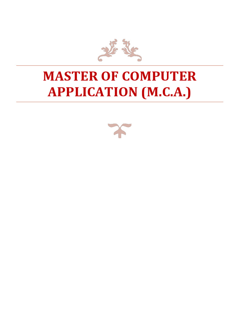 Assignment Mca Syllabus Batch 2021 2023 Pdf Statistics Constructor Object Oriented 8106